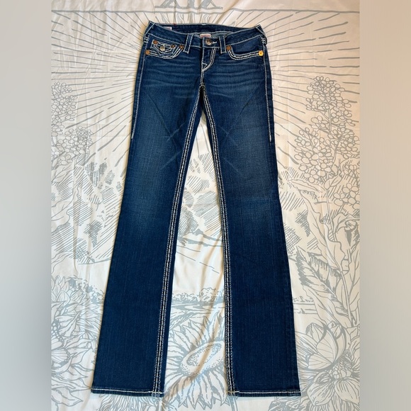 True Religion | Jeans | True Religion Billy Big T Jeans W26 Thick White ...